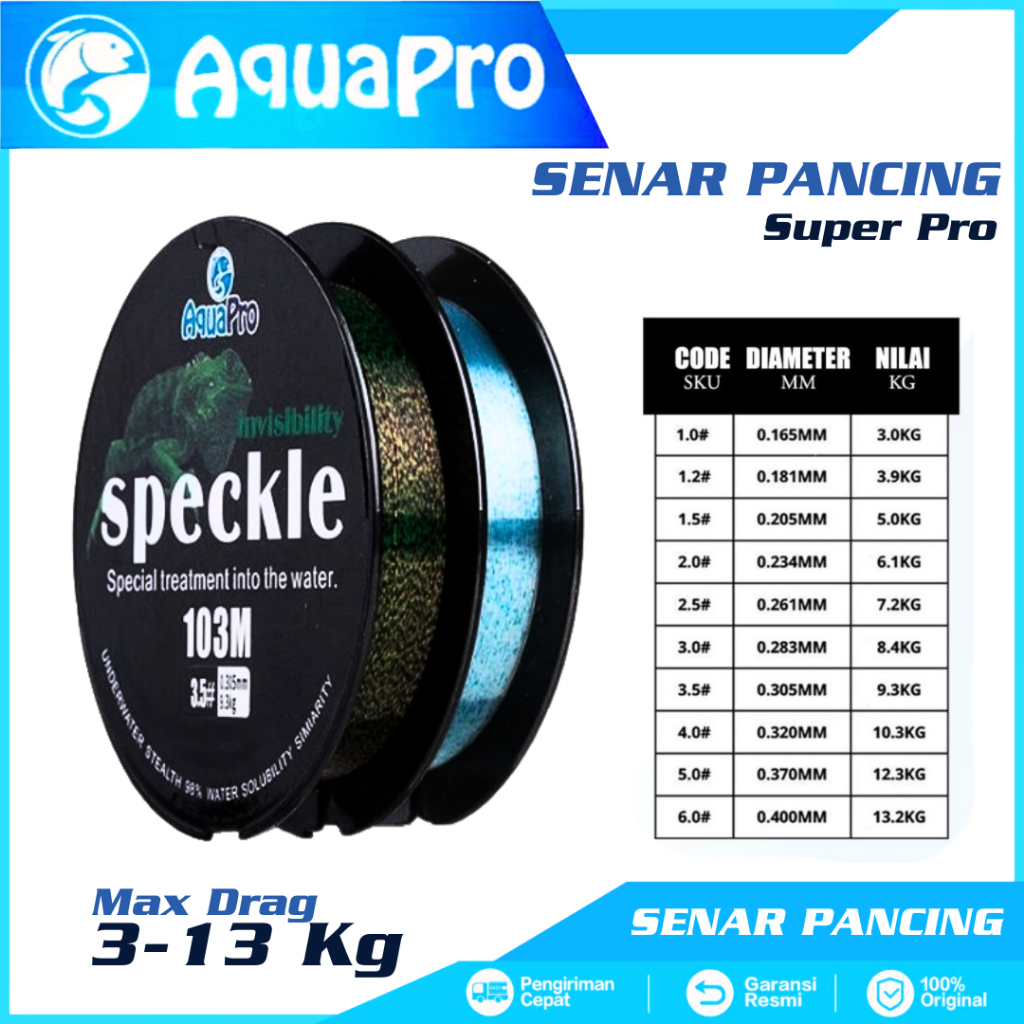 Jual Senar Pancing Ikan Line Fishing Speckle Bunglon Senar Pancing ...