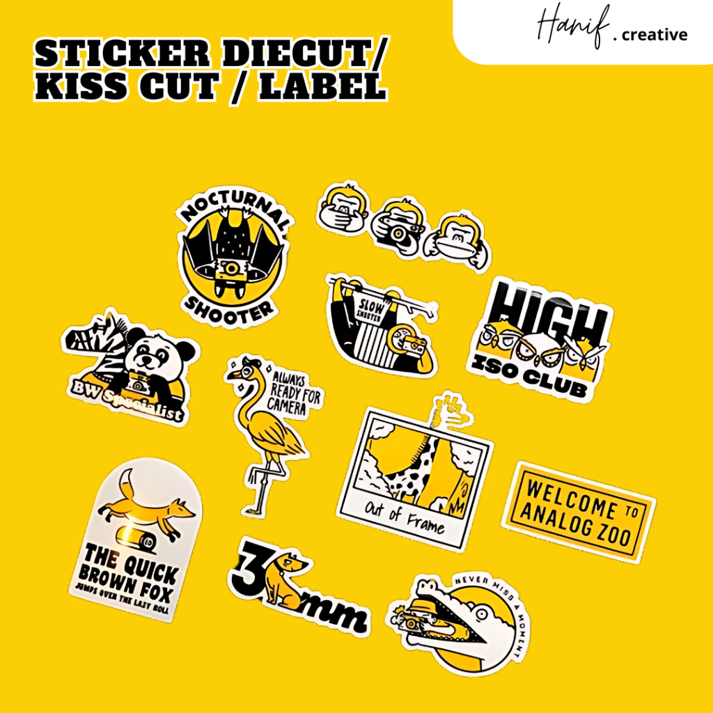 Jual CETAK LABEL STICKER VINYL / CHROMO / TRANSPARAN A3+ DIECUT ...