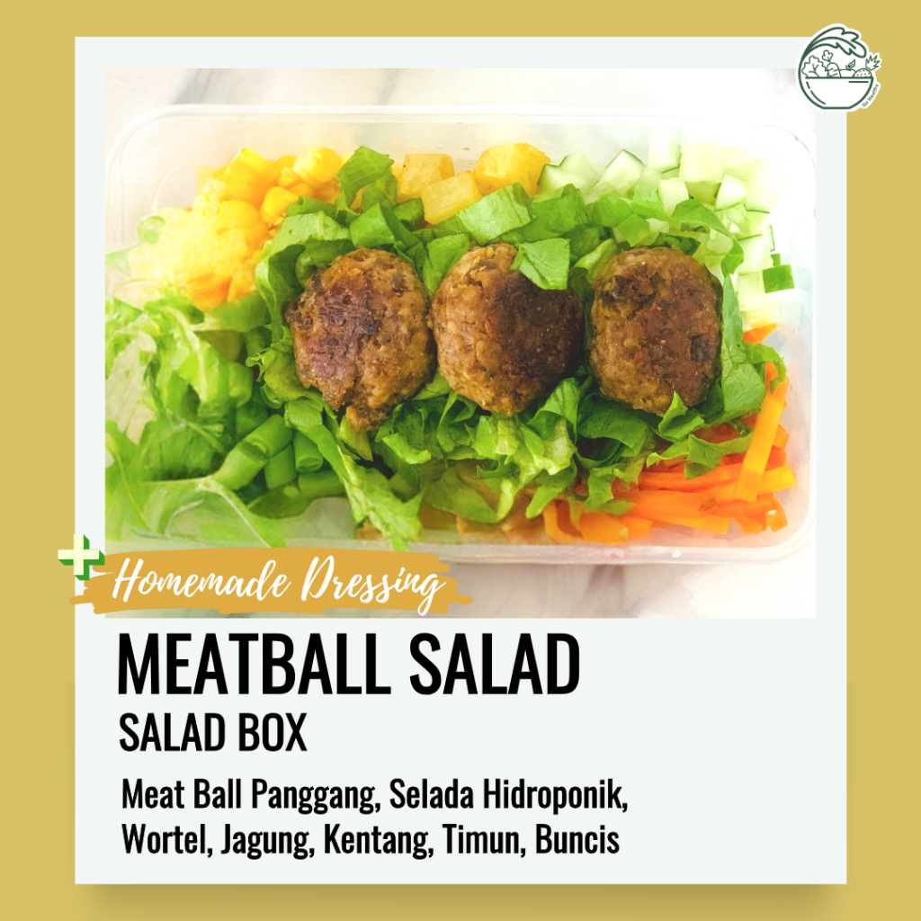 Jual Meatball Salad Box/Wrap - Go Healthy Food | Shopee Indonesia