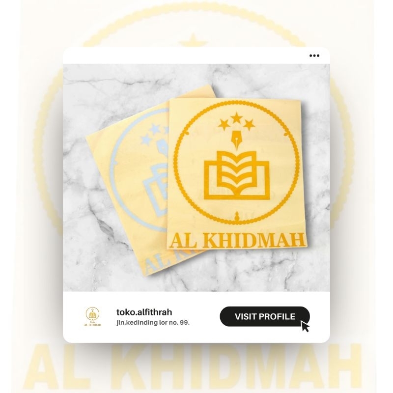 Jual Sticker Logo Al Khidmah (27x30cm) | Shopee Indonesia