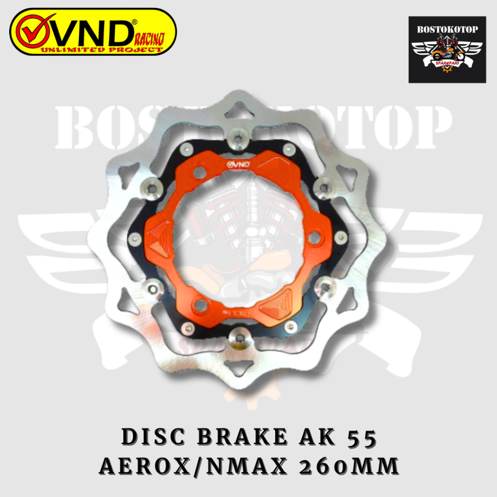 Jual VND Racing Disc Brake Piringan Cakram Tipe AK 55 260MM Aerox 155 ...