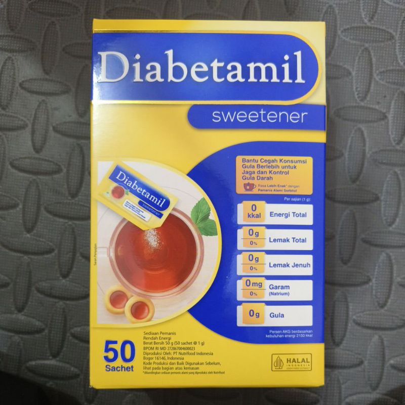 Jual Gula Diabetes / Diabetamil 50 Sachet @ 1 g | Shopee Indonesia