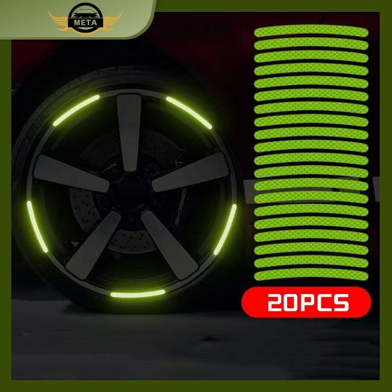 Jual 20Pcs Stiker Reflektor Ban Mobil Motor Sticker Reflector Velg ...