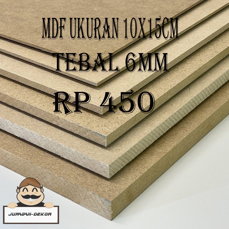 Jual papan mdf tebal 6mm ukuran 10x15cm | Shopee Indonesia
