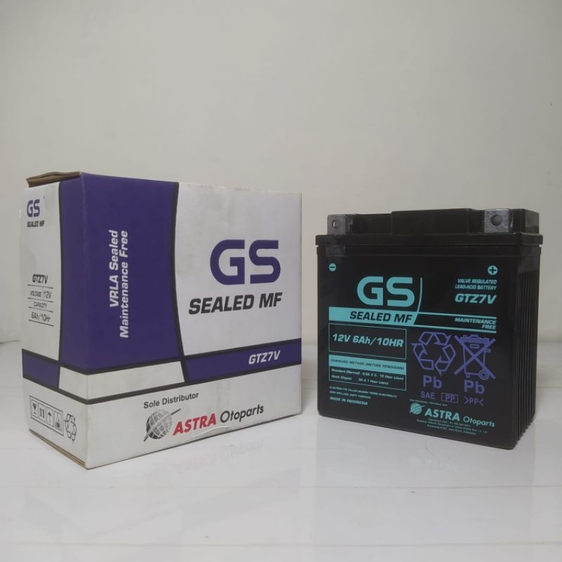 Jual AKI GS ASTRA GTZ 7V AKI NMAX OLD, LEXI, KLX DLL (Free Bubblewrap ...