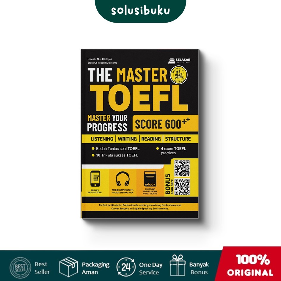 Jual [Solusibuku Jakarta] Buku The Master TOEFL Score 600++ (Selasar ...