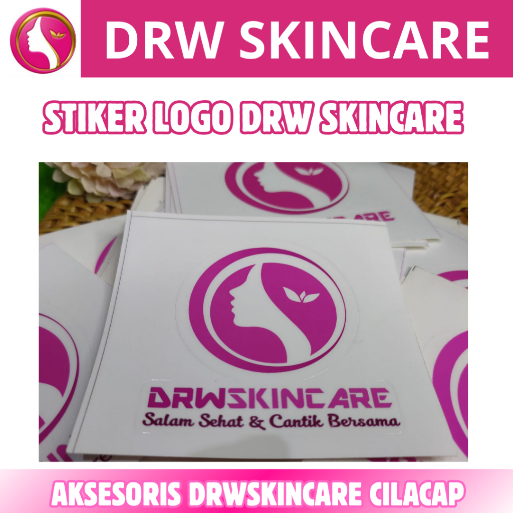 Jual STIKER DRW SKINCARE / STIKER LOGO DRW SKINCARE / BISA CUSTOM TERMURAH | AKSESORIS DRW ...