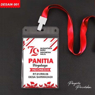 Jual Name Tag Panitia Ukuran 8x12cm Plastik+Tali, Id Card Panitia 17 ...