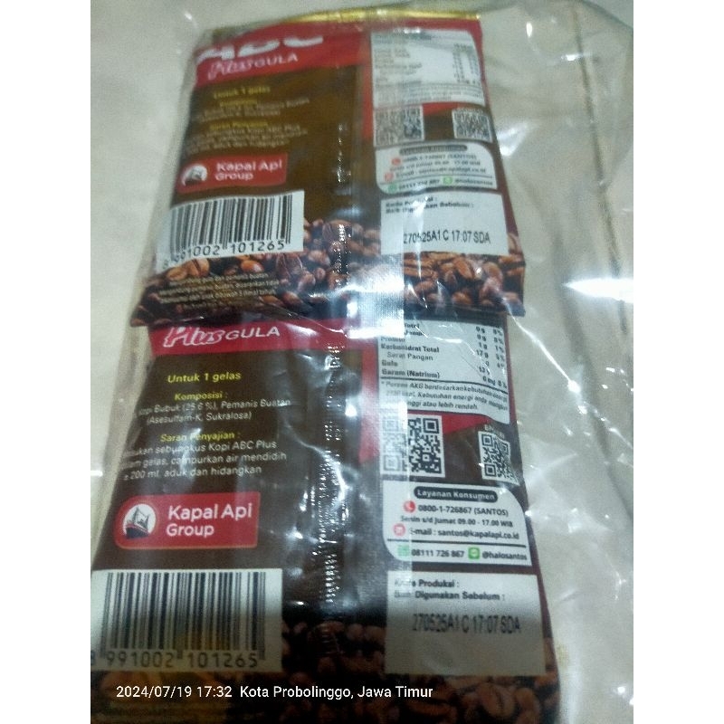 Jual ABC PLUS KOPI PLUS GULA SACHET ISI 10 | Shopee Indonesia