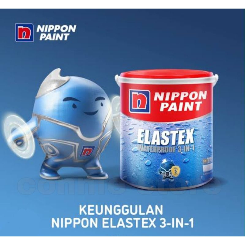 Jual Nippon Elastex 3in1 20kg waterproofing cat tembok interior ...