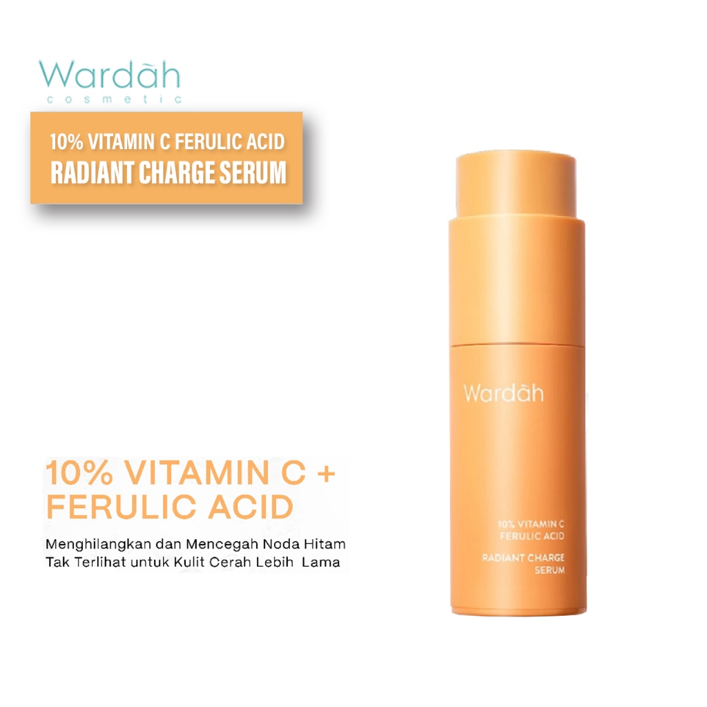 Jual Wardah 10% Vitamin C Ferulic Acid Radiant Charge Serum 20ml - Serum Wajah Glowing | Shopee ...