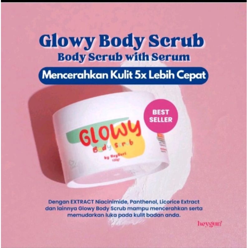 Jual Glowy body scrub by hey gurl 100gr | Shopee Indonesia