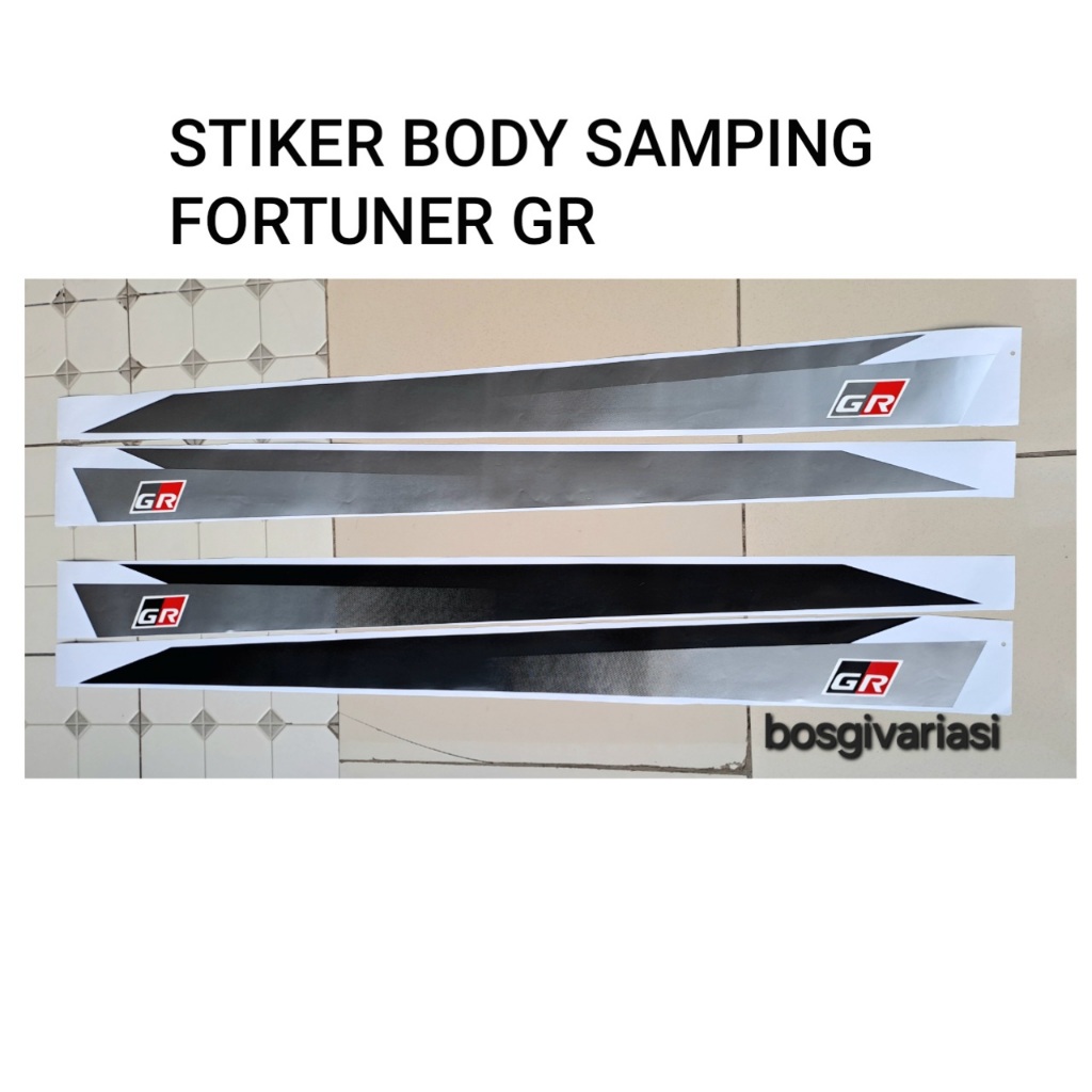 Jual Stiker fortuner all new / stiker fortuner gr / stiker fortuner gr ...