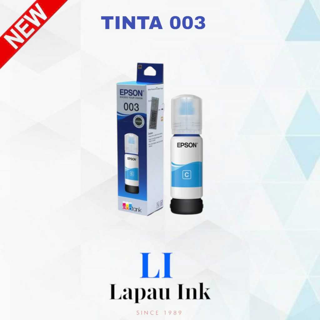 Jual TINTA EPSON 003 CAYN ORIGINAL 100% | Shopee Indonesia