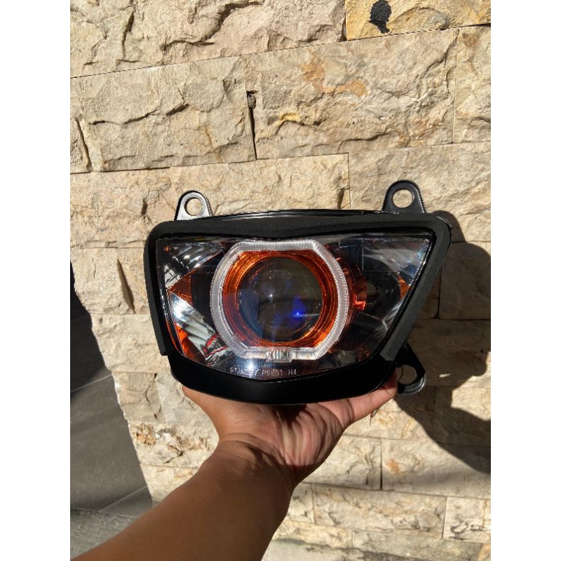 Jual Lampu depan custom biled Ninja R OLD ORI set biled 2.5 inc aes ...