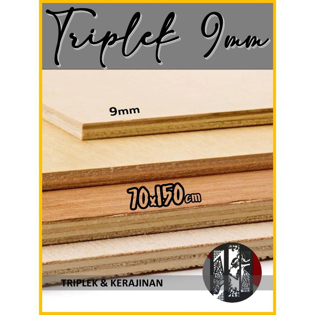 Jual Triplek 9mm 70x150 cm Kualitas Premium Plywood Multiplek 9 mm 70 x ...