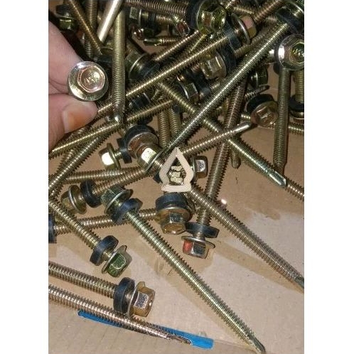 Jual [ISI 25 PCS] Sekrup Roofing/ baut Roofing/ Roofing kuning/ Baut ...