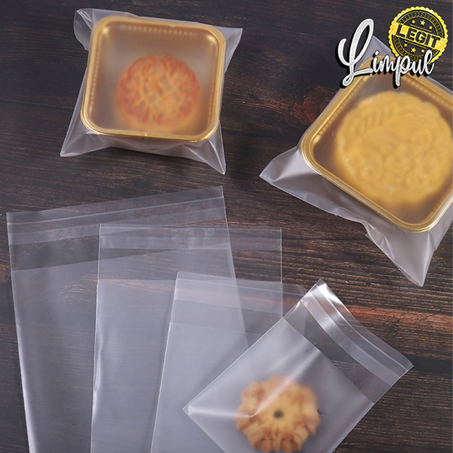 Jual Plastik Cookies Polos Doff | Plastik OPP Lem 7x7 10x10 12x12 ...