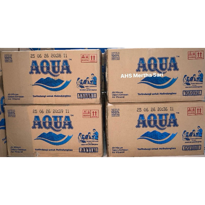 Jual Air Mineral Aqua Gelas 220ml | Aqua Gelas Dus 220ml | Shopee Indonesia