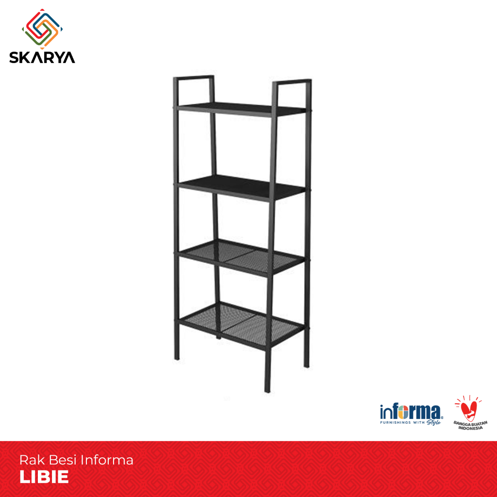 Jual Informa - Rak Besi - Libie Metal Rack Black (Baru) | Shopee Indonesia