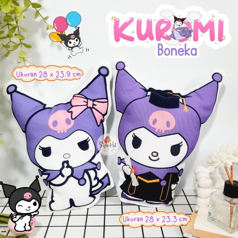 Jual [VIRAL]Boneka kuromi/kuromi series/ kuromi cute/ gift ulang tahun ...