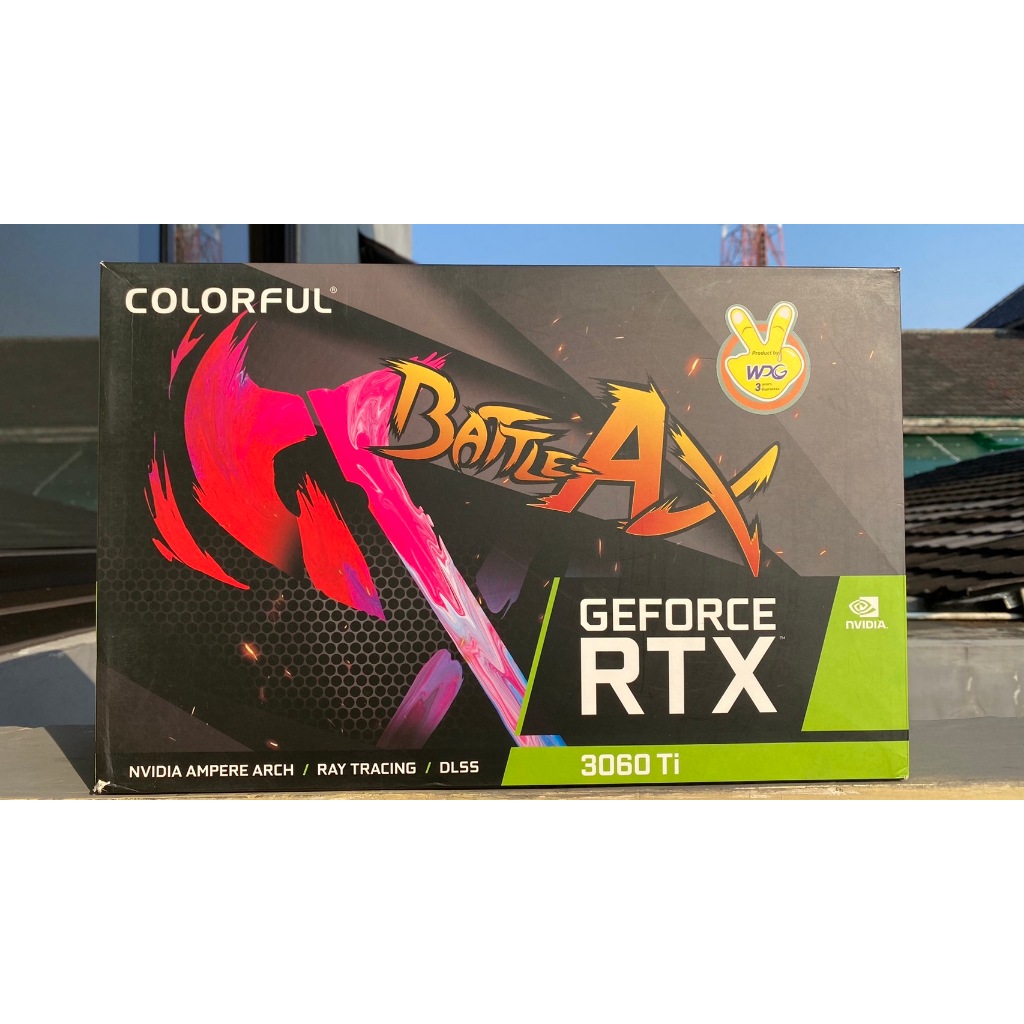Jual VGA Colorful RTX 3060 Ti BattleAX 8GB GDDR6 Fullset Garansi Resmi ...