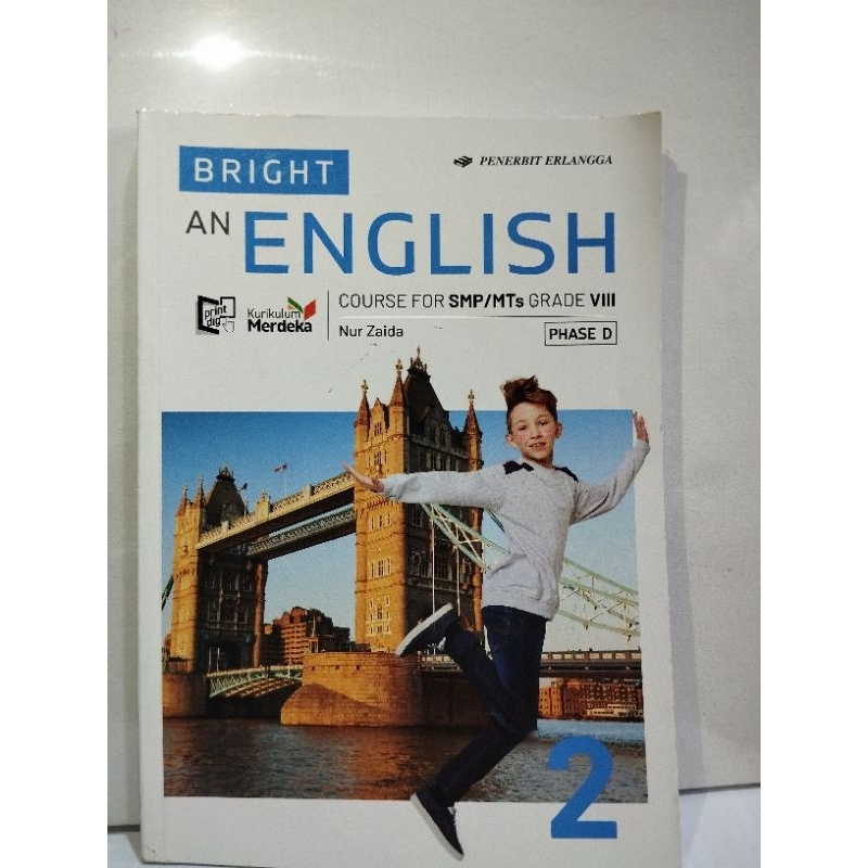 Jual BRIGHT AN ENGLISH KELAS 8 SMP KURIKULUM MERDEKA ERLANGGA | Shopee Indonesia