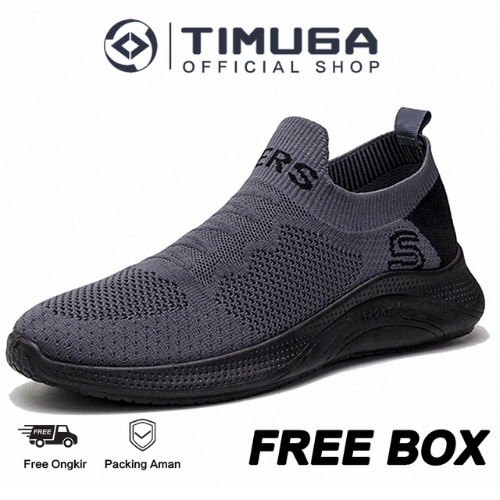 Jual TIMUGA Sepatu Slip On Pria Casual Sepatu Cowok Trendy Sport ...