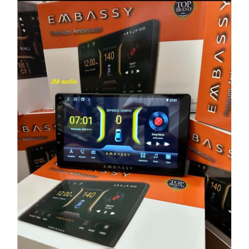 Jual Head Unit TV Android 9 Inch EMBASSY Premium Ambassador Ram 4+64GB ...