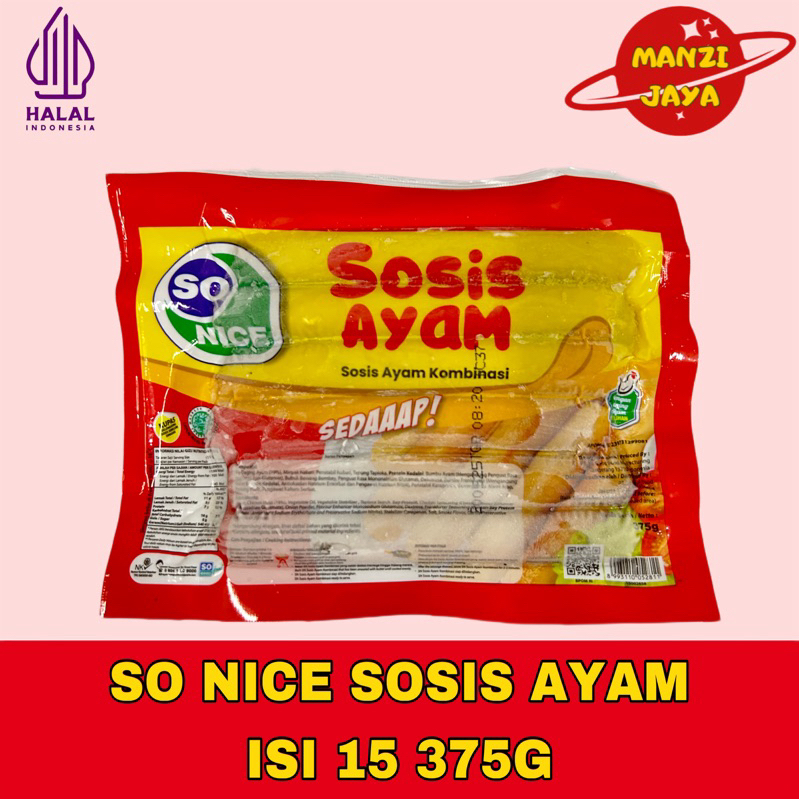 Jual SO NICE Sosis Ayam 375gr | Shopee Indonesia