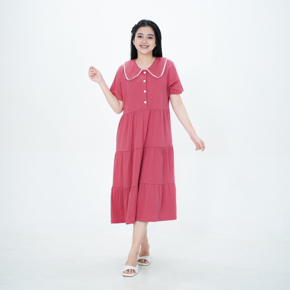 Jual FOREVER SWEET Home Dress Korean Style Daster Midi Wanita | Shopee ...