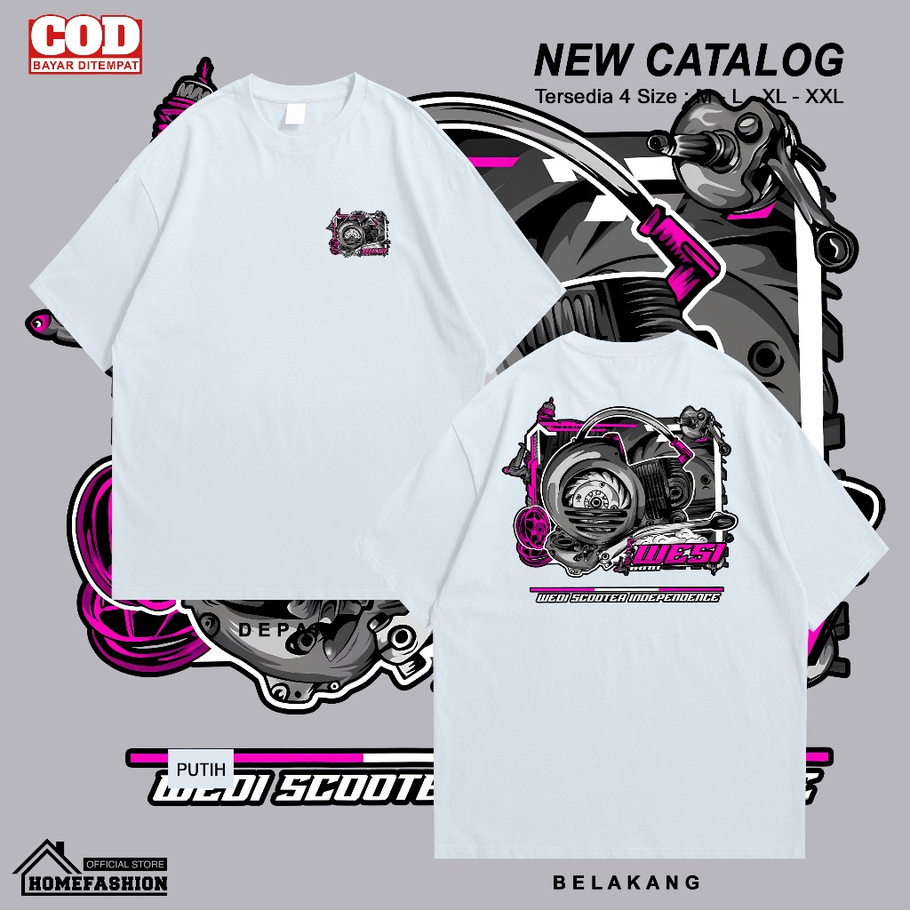 Jual Tshirt Kaos SCOOTER INDEPENDENCE garage_ Vespa Sprint Piagio ...