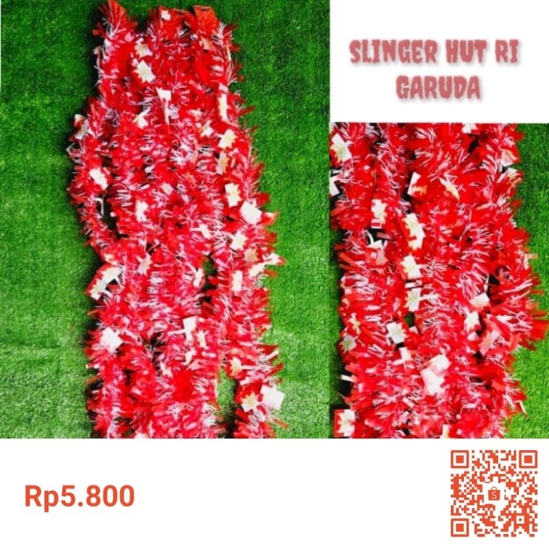 Jual Slinger Rumbai merah putih HUT RI/Slinger Hiasan HUT RI 17 ...