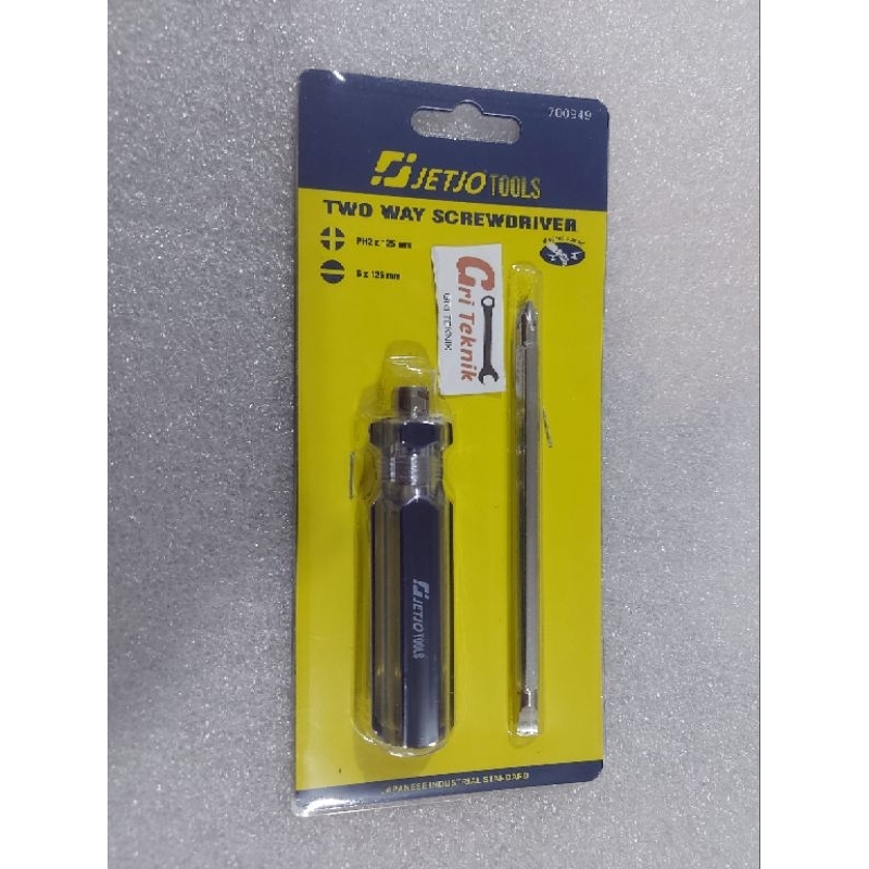 Jual 700949 !!! OBENG 2 WAY JETJO TOOL / OBENG BOLAK BALIK / OBENG ...