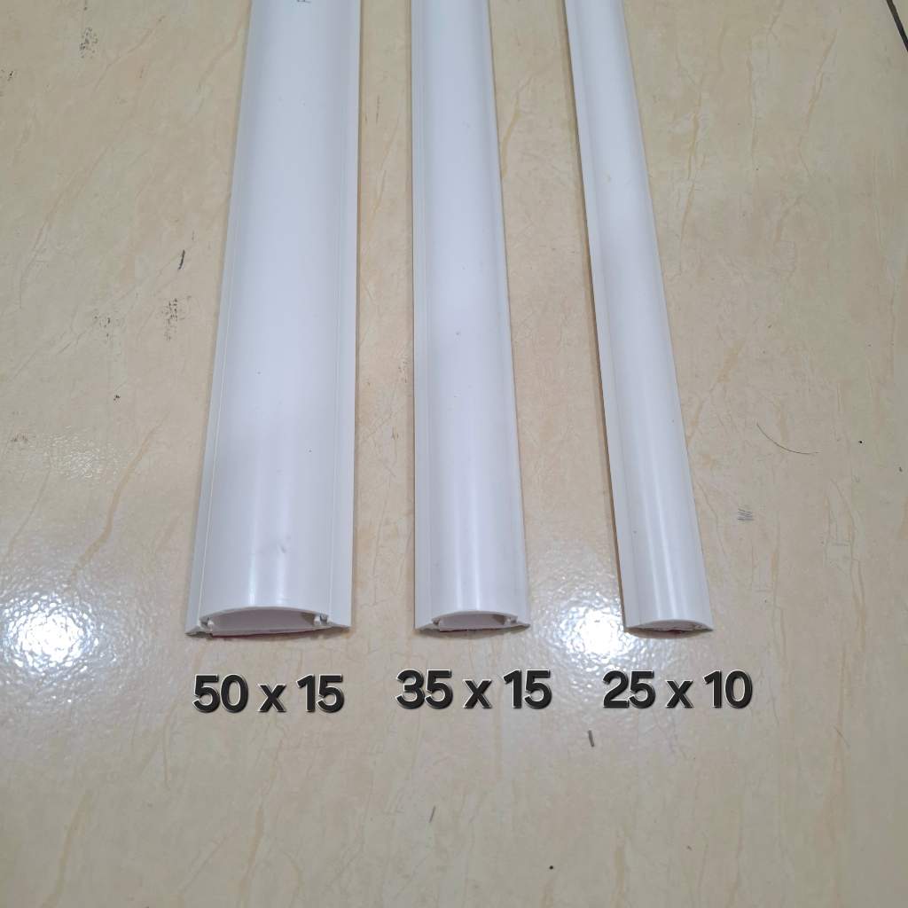 Jual Kabel Duct Oval 15x50 Floor Trunking Duct Pelindung Kabel Dak PVC ...