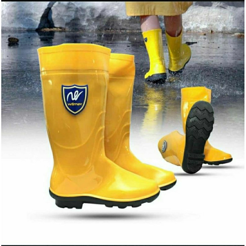 Jual sepatu boot proyek kuning #40#41#42#43#44 wilmer | Shopee Indonesia