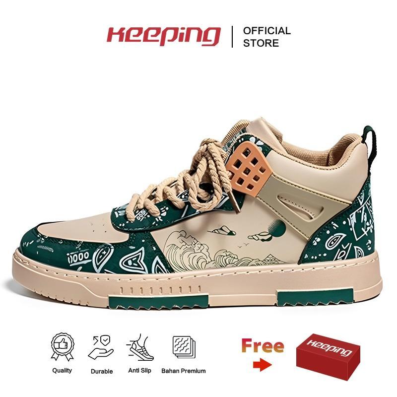 Jual Keeping Sepatu Sneakers Pria 39-41 Sepatu Cowok Kasual Sporty ...