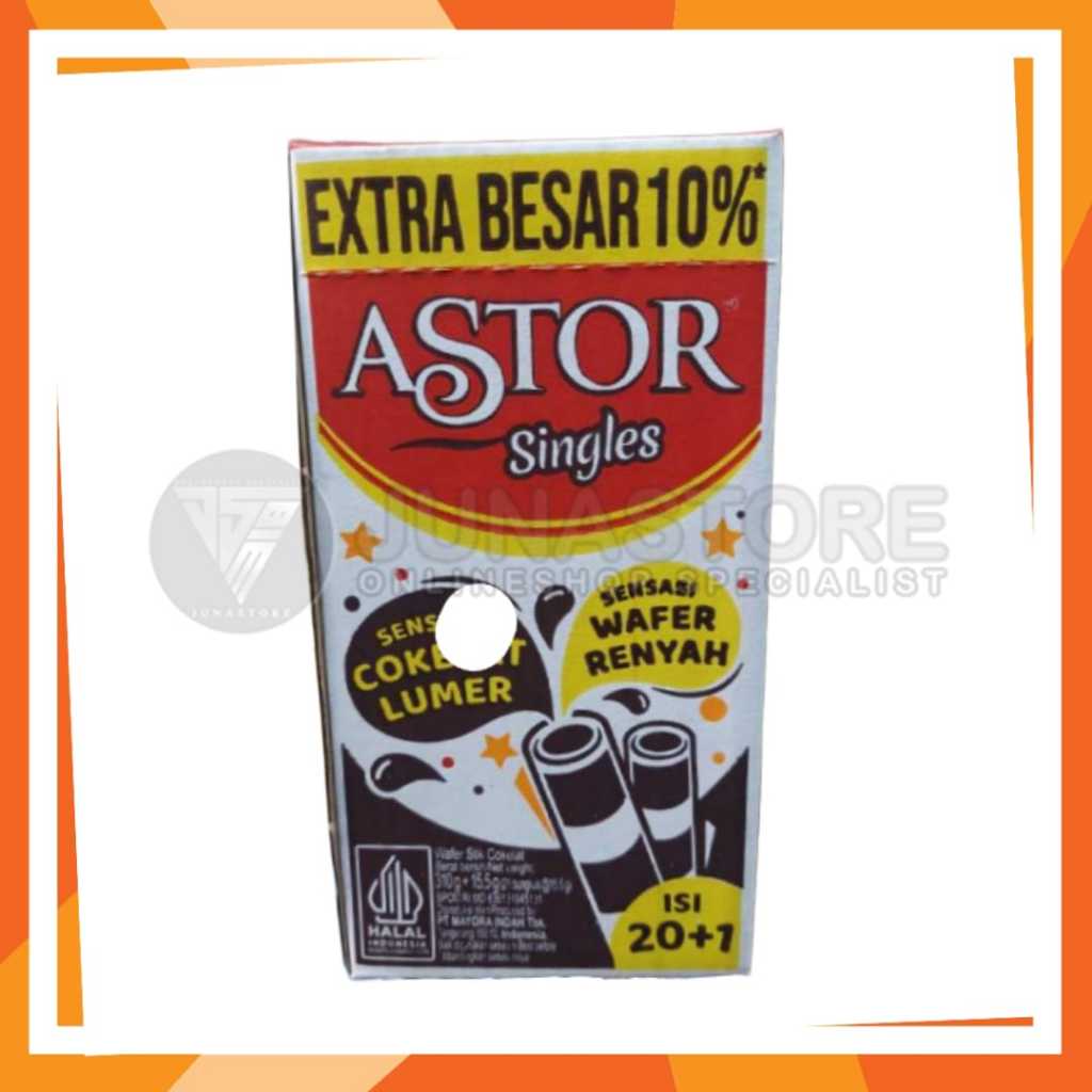 Jual Astor Single Wafer Stick Chocolate 310gr (21 bungkus) | Shopee ...