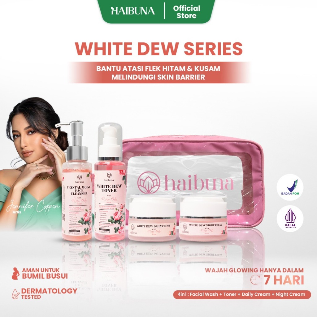 Jual Haibuna Brightening White Dew - Whitening Series (4 Pcs ...