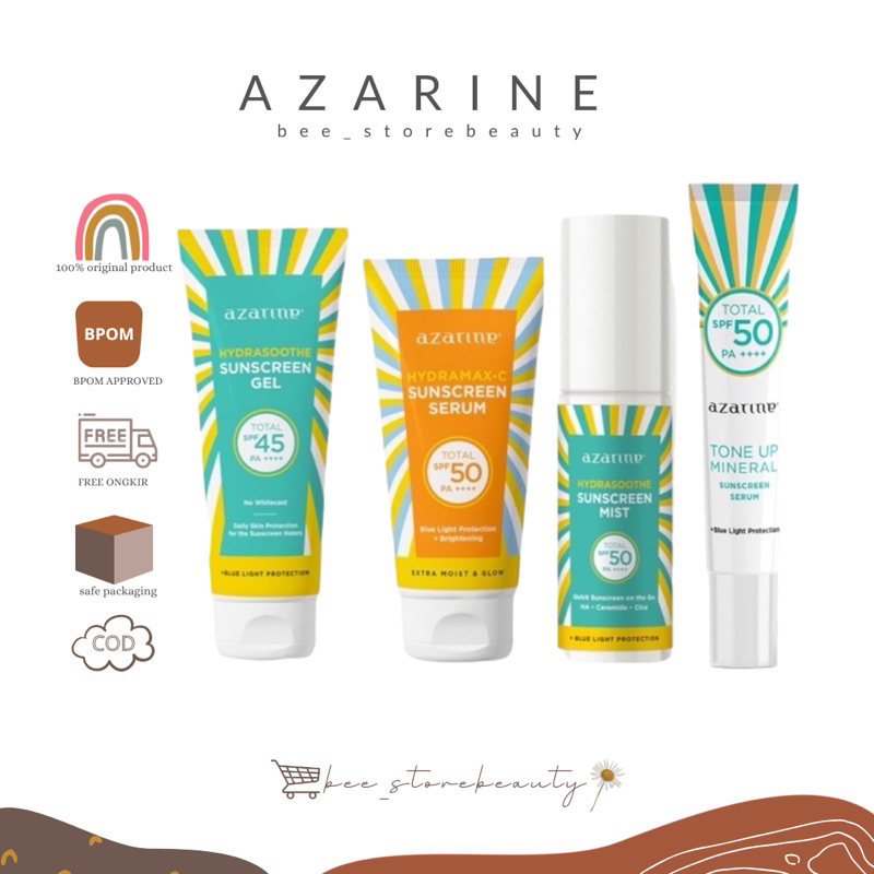 Jual AZARINE Hydrasoothe Sunscreen Gel SPF 45 PA ++++ | Azarine ...