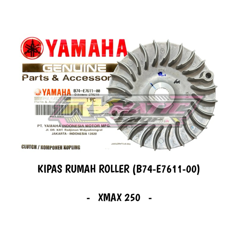 Jual KIPAS RUMAH ROLLER XMAX 250 ORIGINAL YAMAHA GENUINE PART (B74 ...