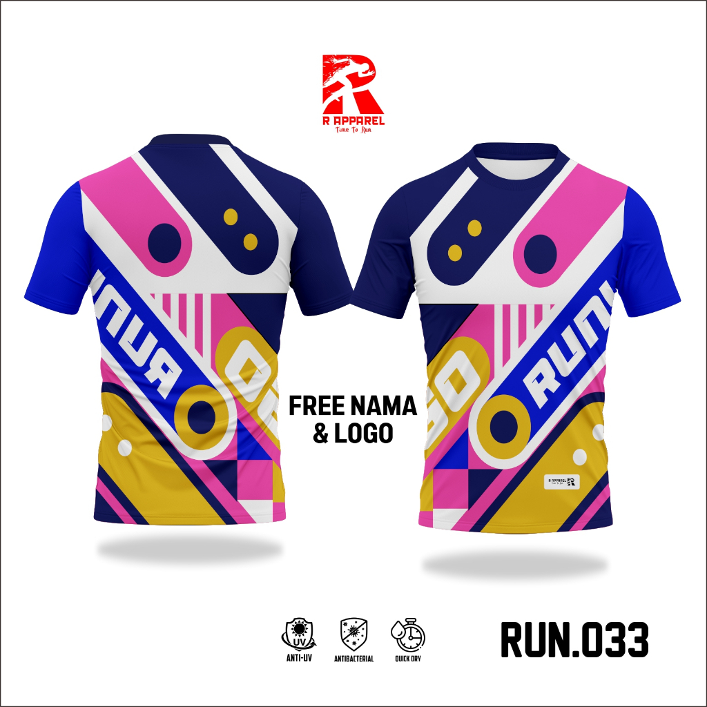 Jual Baju Kaos Olahraga Lari | Jersey Running Quick Dry Fit ...