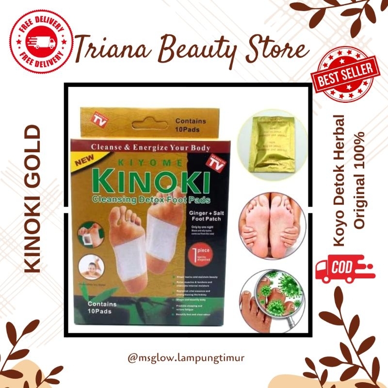 Jual [1 Box Isi 10 Pcs] KINOKI GOLD DETOX KAKI KOYO ASLI ORIGINAL ...