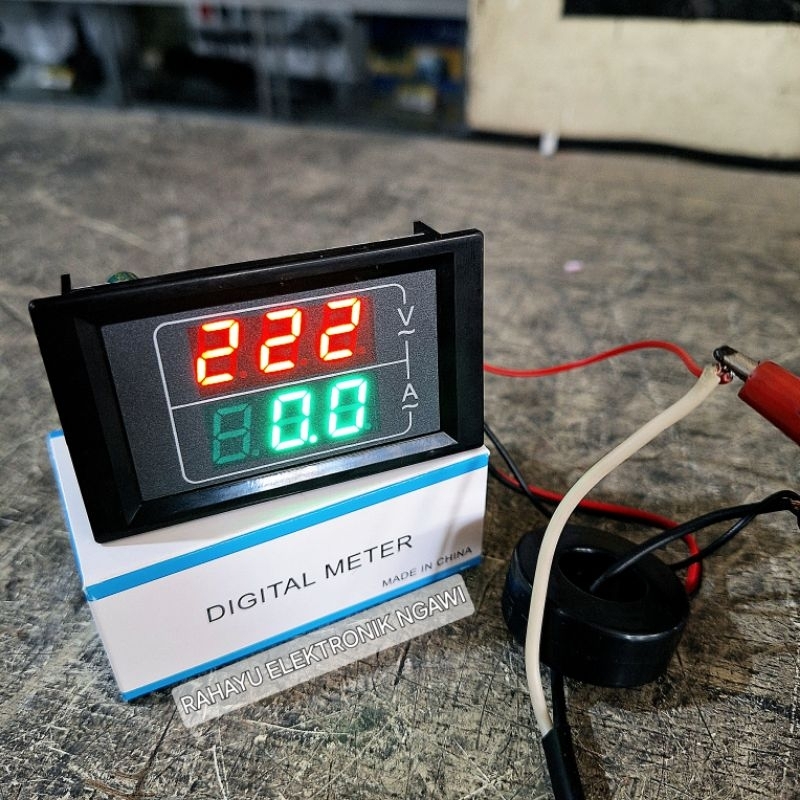 Jual VOLTMETER DIGITAL AC 220V + AMPER VOLMETER SK85 VA | Shopee Indonesia