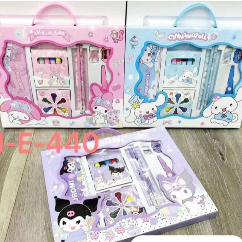 Jual Alat tulis sekolah anak kuromi | kotak pensil set sanrio | Stationery set | Shopee Indonesia