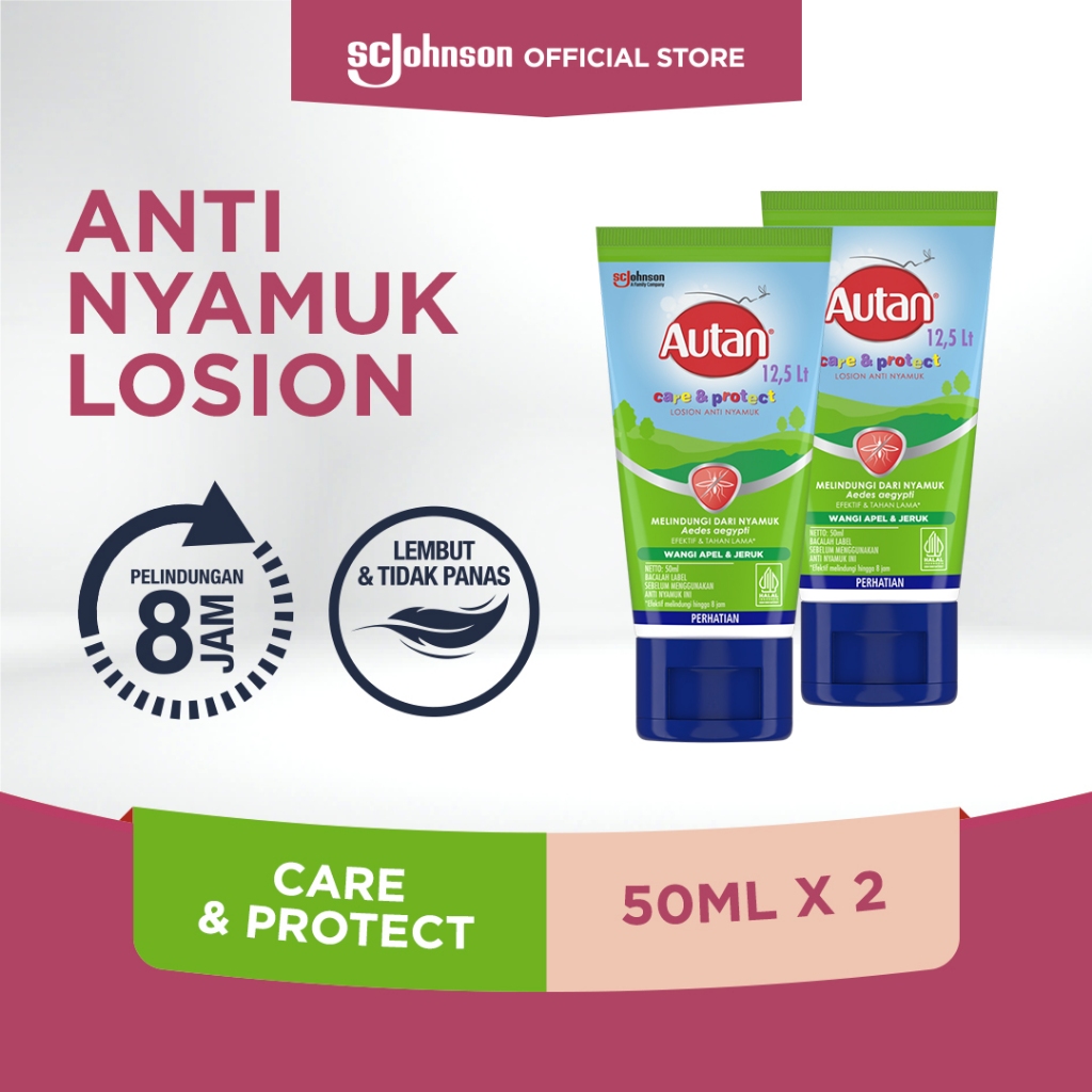 Jual Autan Care & Protect Lotion Tube 50ml - X2 | Shopee Indonesia