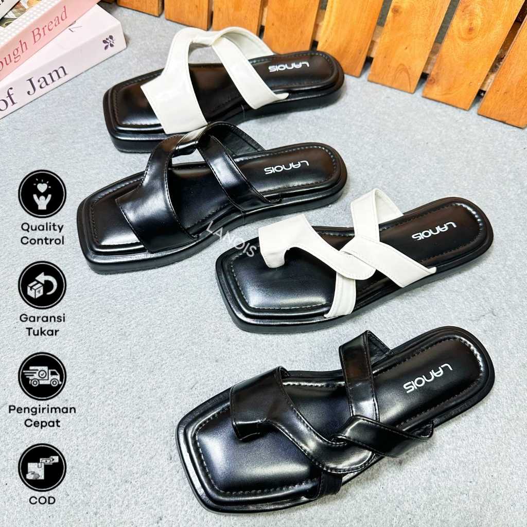 Jual LANOIS Sandal Platform Wanita Kimmy Sendal Korean Style Elegant ...