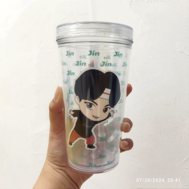 Jual Tumbler Botol Minum Edisi BTS Jin 500ml/Thumbler Botol Minum Edisi ...