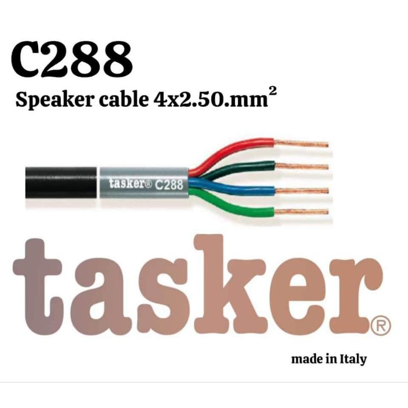 Jual kabel speaker tasker 4x2,5 tipe c288 | Shopee Indonesia