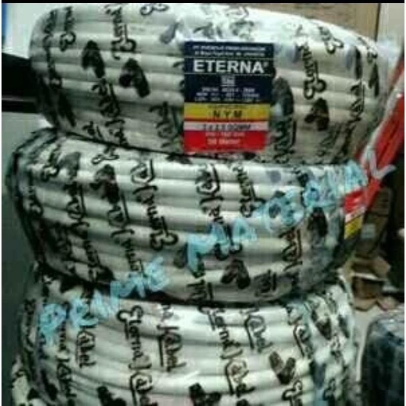 Jual Kabel Eterna NYM Kabel Listrik Per Meter 2x0,75 2x1,5 2x2,5 3x1,5 3x2,5 | Shopee Indonesia